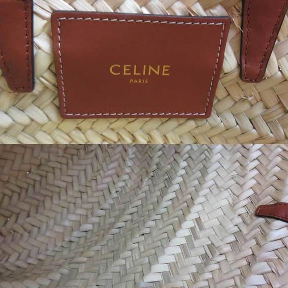 Celine | Bags | Celine Bag Teen Triomphe Basket Shoulder Hand Raffia ...